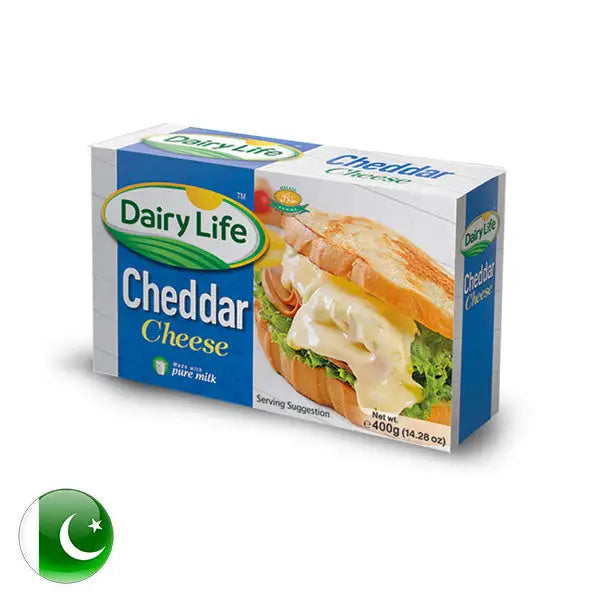 Dairy Life Cheddar Blocks 400g – Greenvalley Rwp