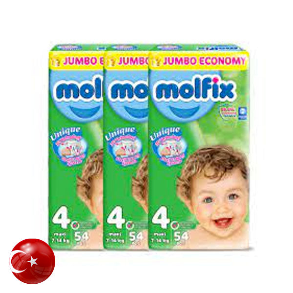 Molfix 4 Maxi Diaper 54 Pcs – Greenvalley Rwp