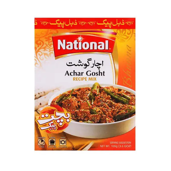 National Achar Gosht Masala Mix 100Gm – Greenvalley Rwp