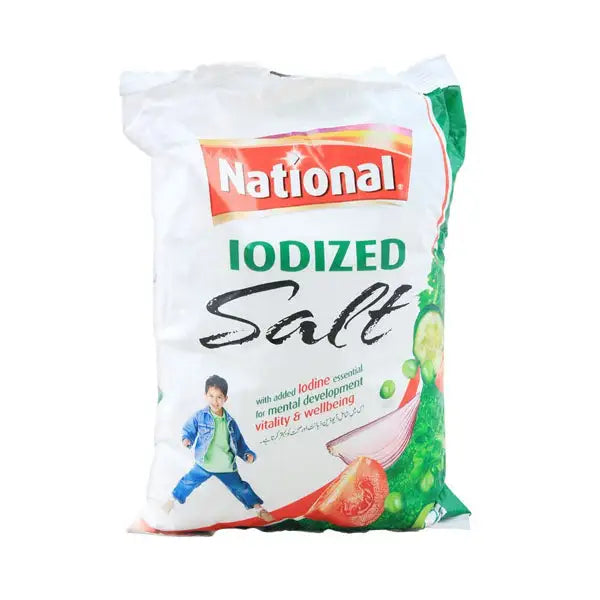 National Iodized Salt 800Gm – Greenvalley Rwp