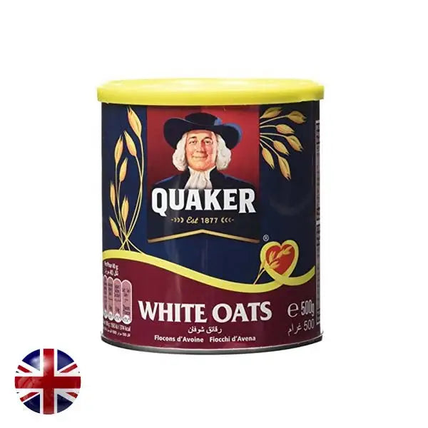 Quaker White Oats Tin UK 500Gm – Classic Oats for a Healthy Start ...