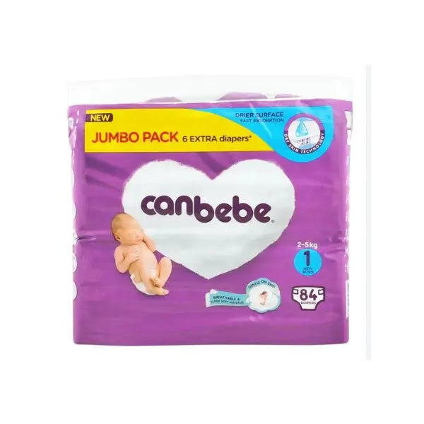 Canbebe Diaper Jumbo Pack 1-84Pcs – Greenvalley Rwp