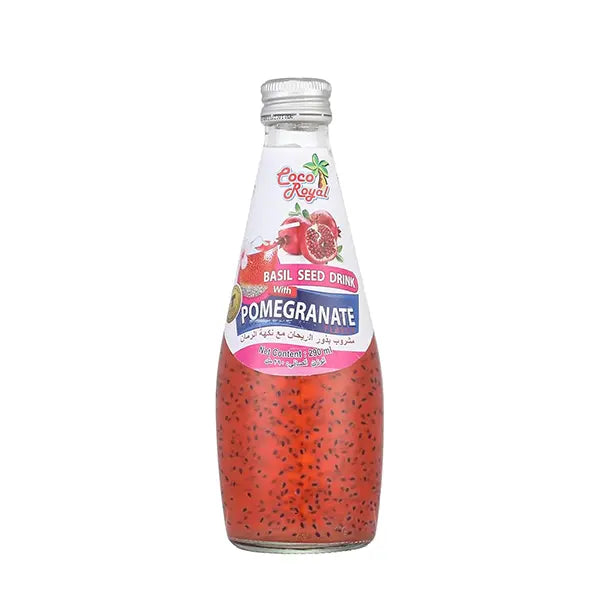 Coco Royal Basil Seed Pomegranate Flavoured Drink 290ml – Greenvalley Rwp