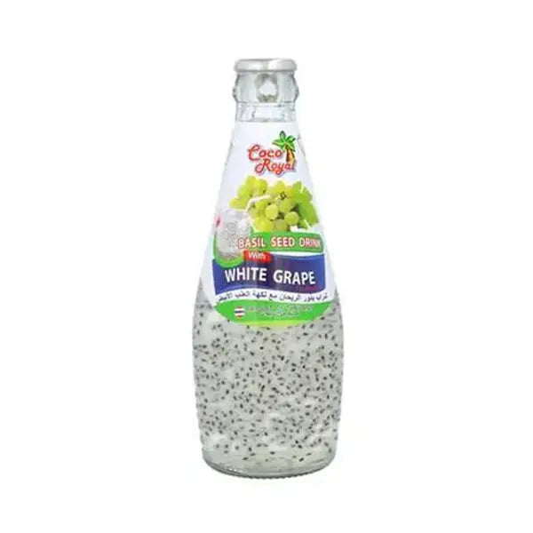 Coco Royal Basil Seed White Grape Flavoured Drink 290ml – Greenvalley Rwp